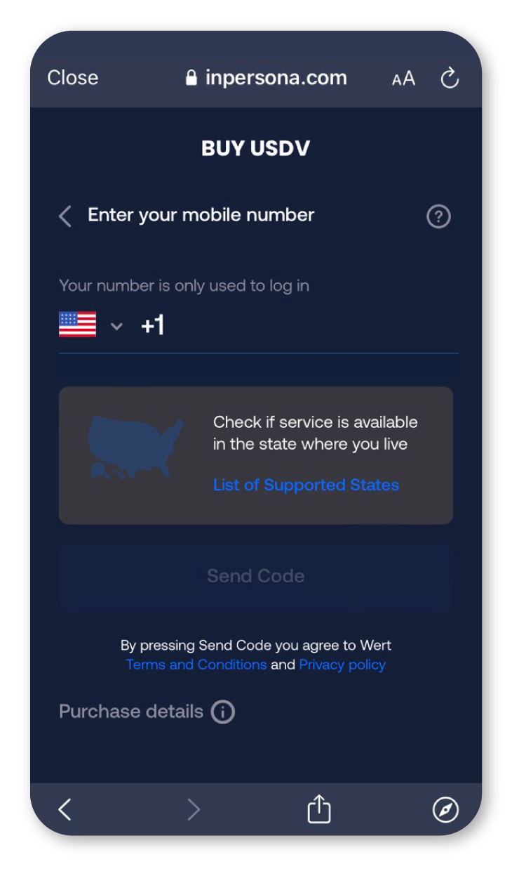 How do I add $USDV to my wallet? – InPersona