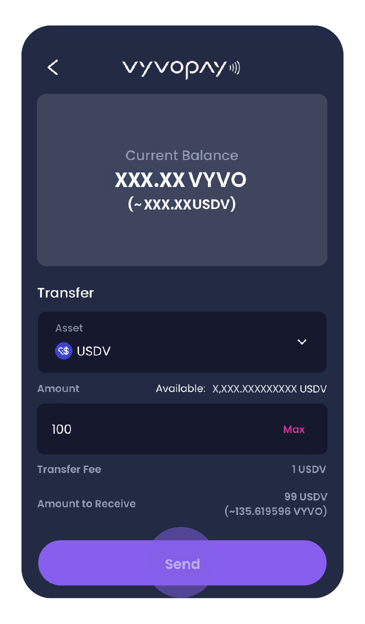 VyvoPayに$USDVと$VSCを送金するにはどうすればよいですか？ – inPersona